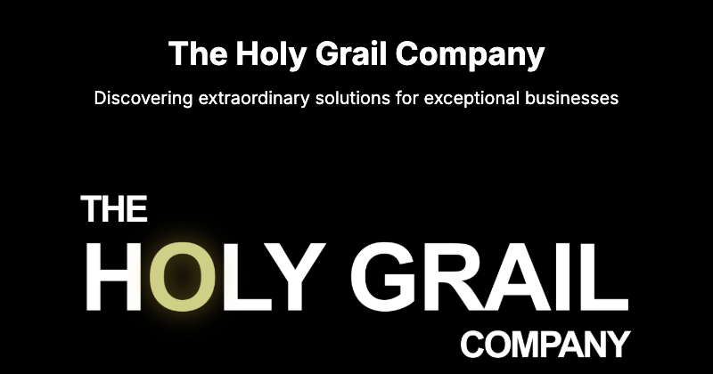 The Holy Grail Company | AI Transformation Experts